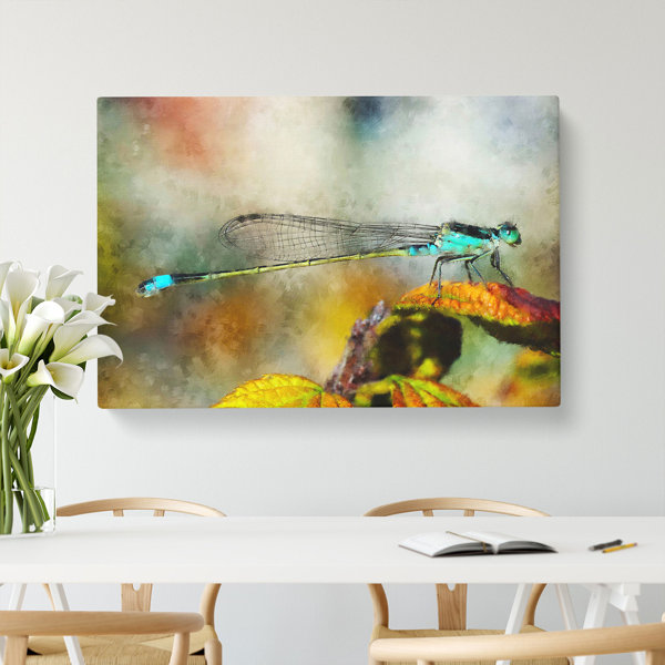 East Urban Home Dragonfly Vol.3 - Wrapped Canvas Print | Wayfair.co.uk